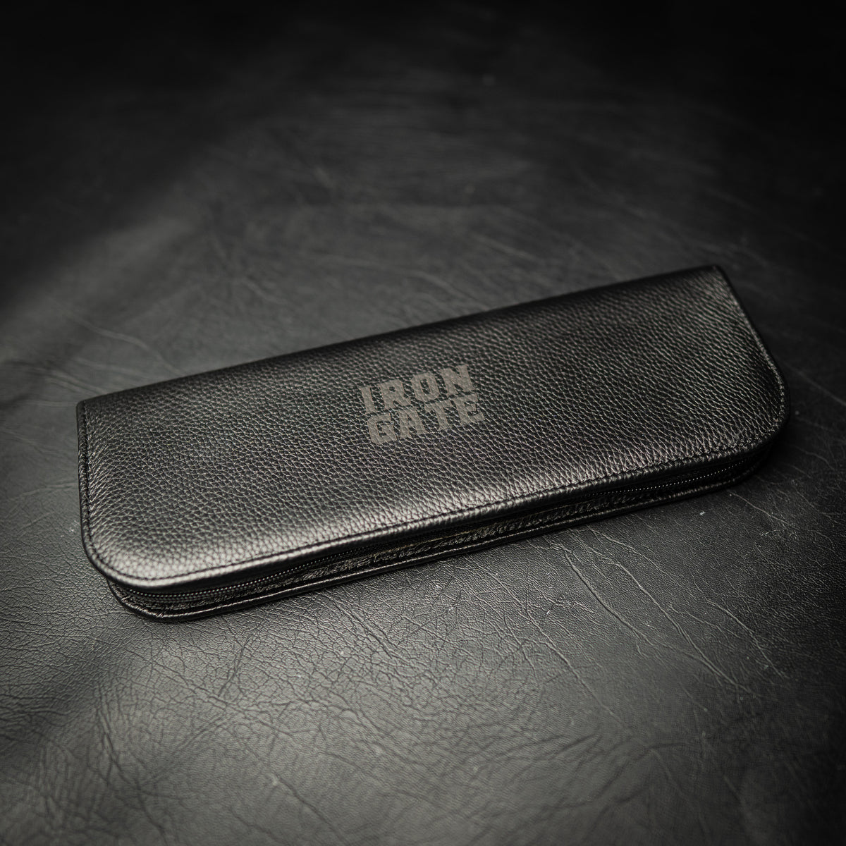 Deluxe Black Leather Knife Carry Case – Iron Gate Knives